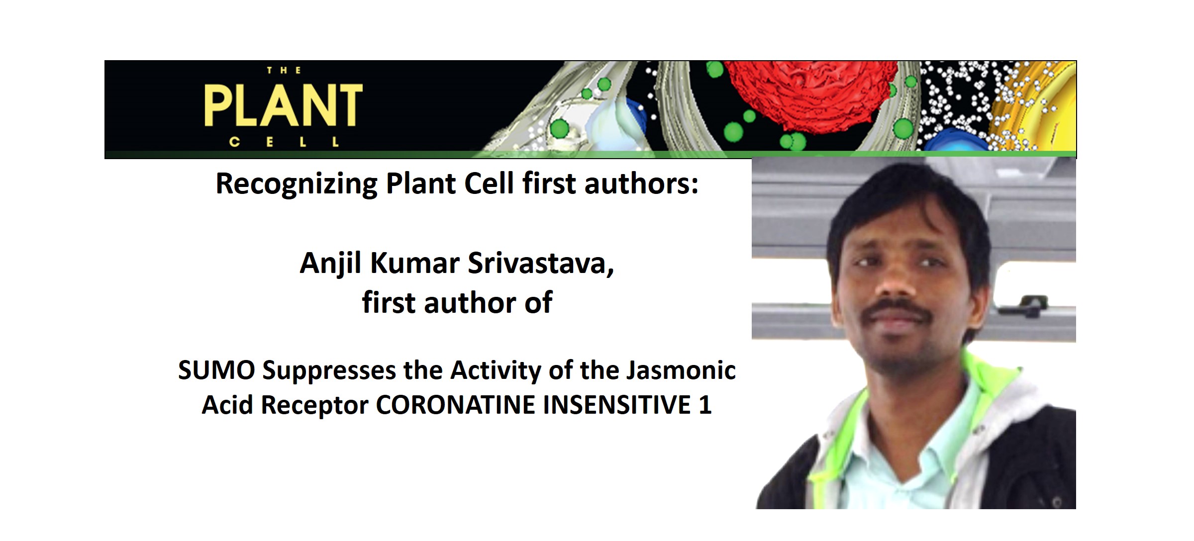 Recognizing Plant Cell first authors: Anjil Kumar Srivastava | Plantae