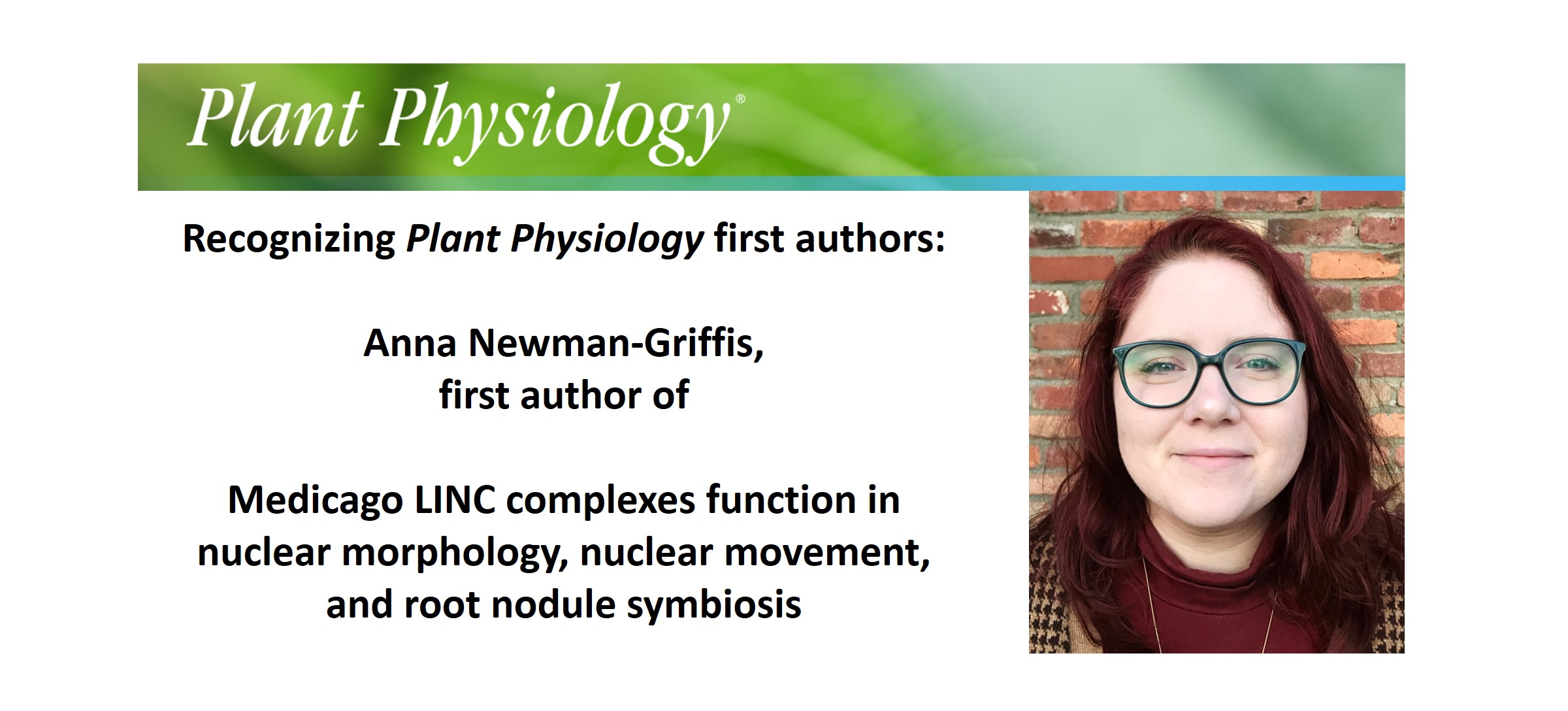 Recognizing Plant Physiology first authors: Anna Newman-Griffis | Plantae