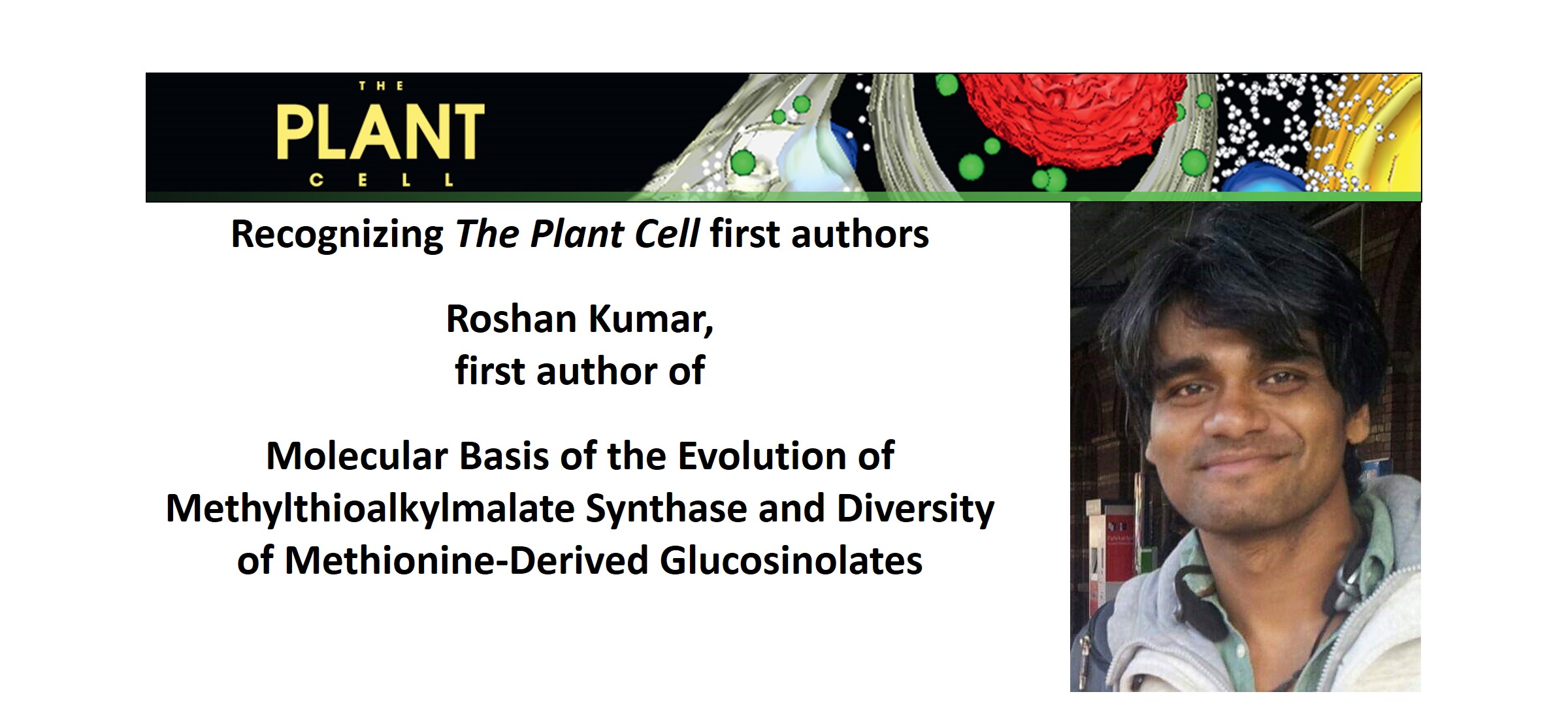 Recognizing The Plant Cell first authors: Roshan Kumar | Plantae