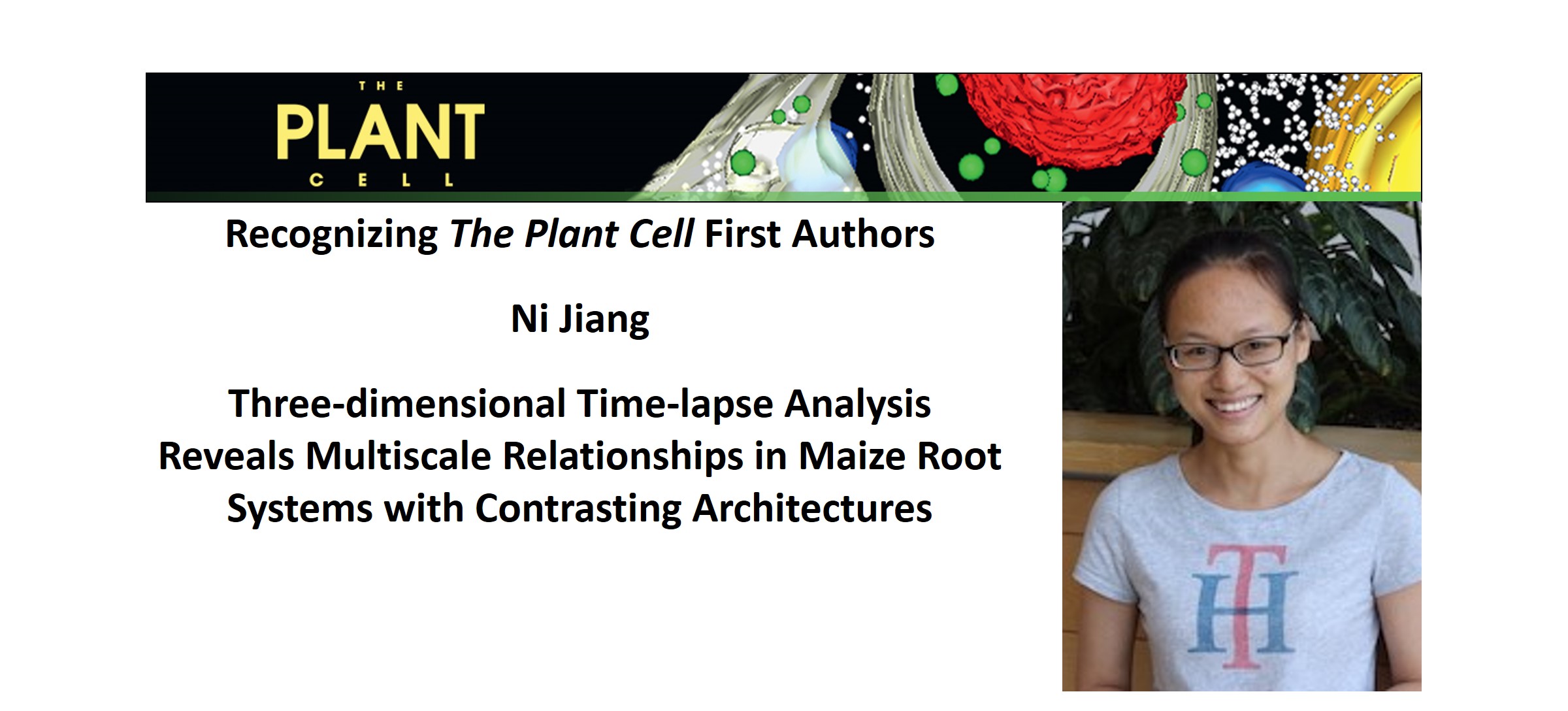 Recognizing Plant Cell first authors: Ni Jiang | Plantae