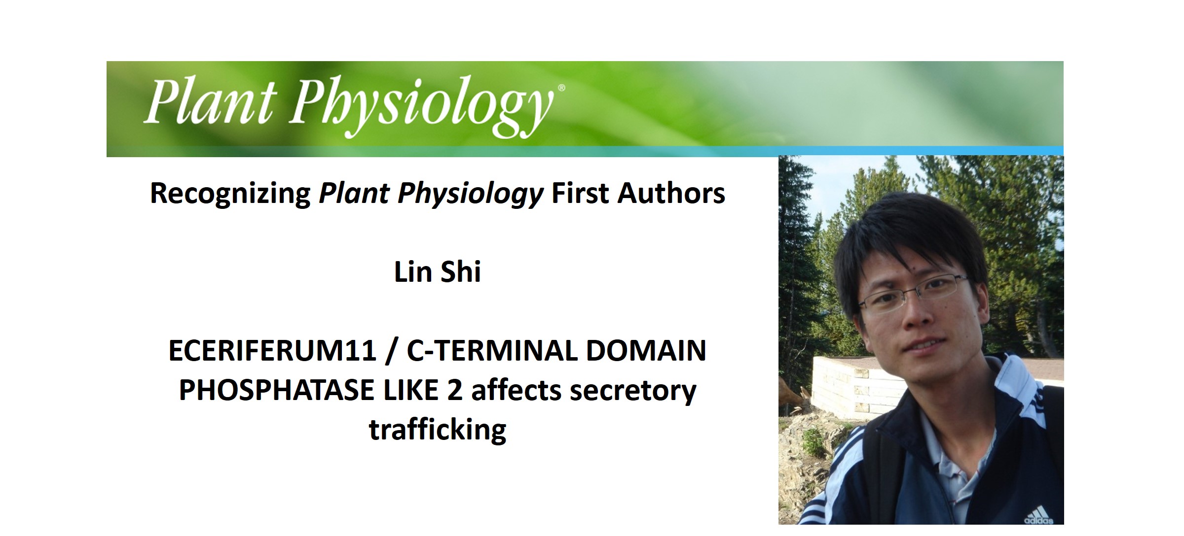 Recognizing Plant Physiology first authors: Lin Shi | Plantae