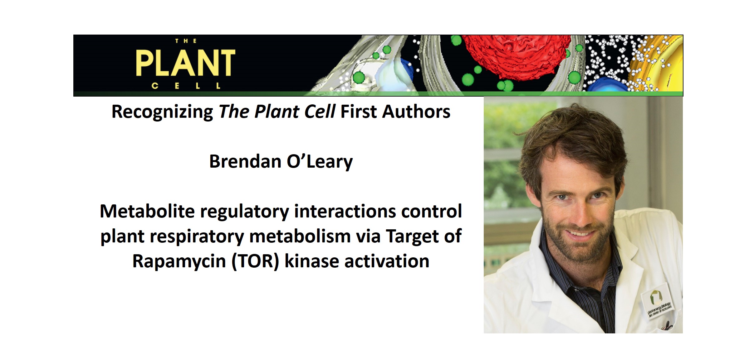 Recognizing Plant Cell authors: Brendan O’Leary | Plantae