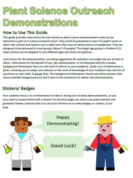 Plant Science Outreach Demonstrations | Plantae